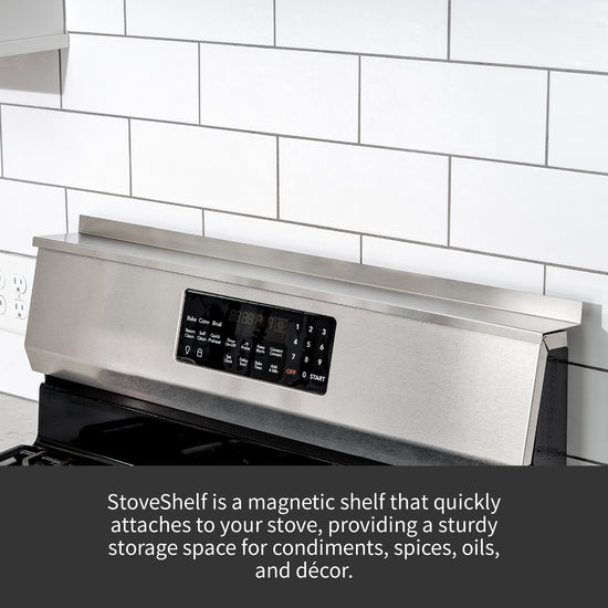 StoveShelf - Magnetic Shelf for Kitchen Stove - Made in USA