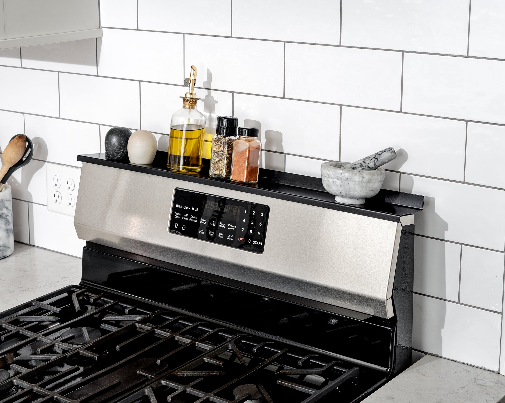 StoveShelf - Magnetic Shelf for Kitchen Stove - Made in USA